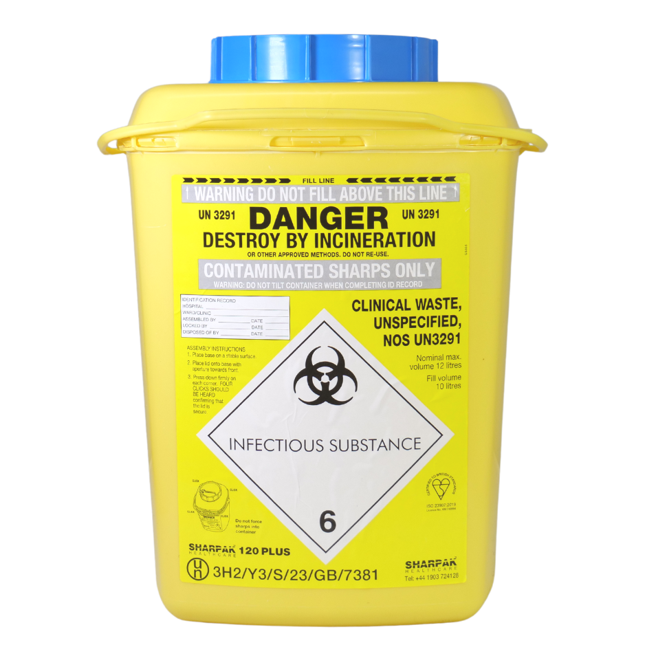 Sharps Bin 12L – Holy Mountain Supplies